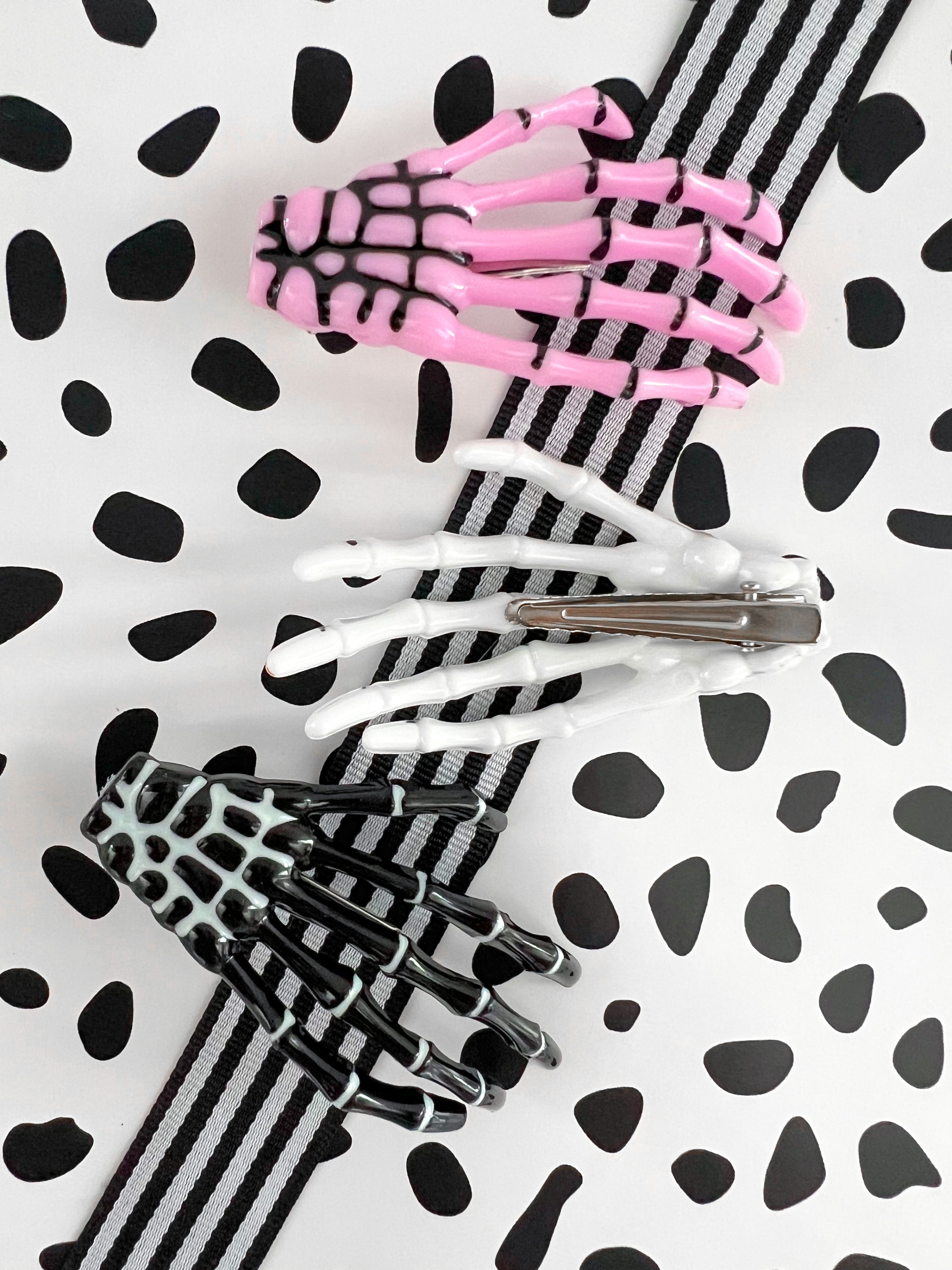 Skeleton Hand Hair Clip